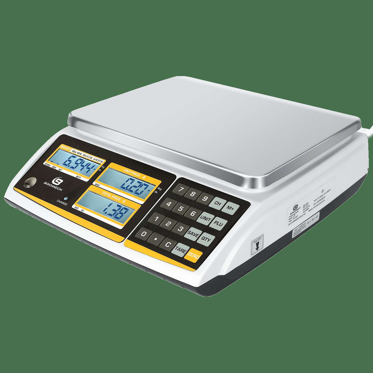 BROMECH NTEP Price Computing Scale 10 Indirect PLUs 60lb – Bromech